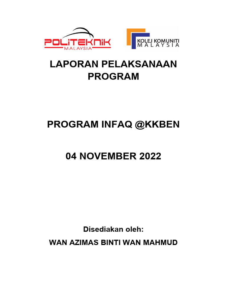 Program Infaq @kkben | PDF