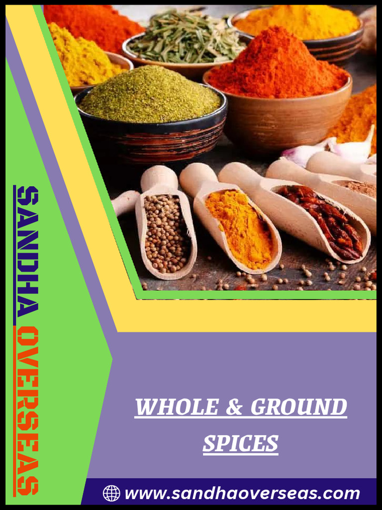 Whole & Ground Spices Catalogue - Sandha Overseas (YASH BARIYA) | PDF ...