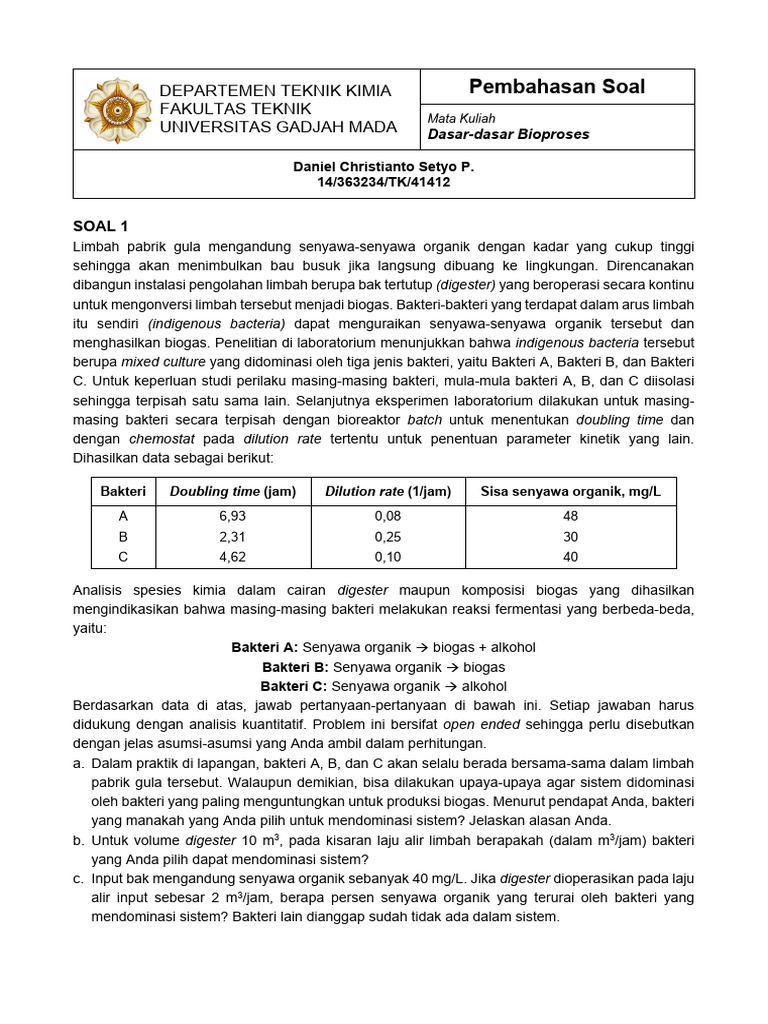 Pembahasan 5 Soal Bu Wiratni | PDF
