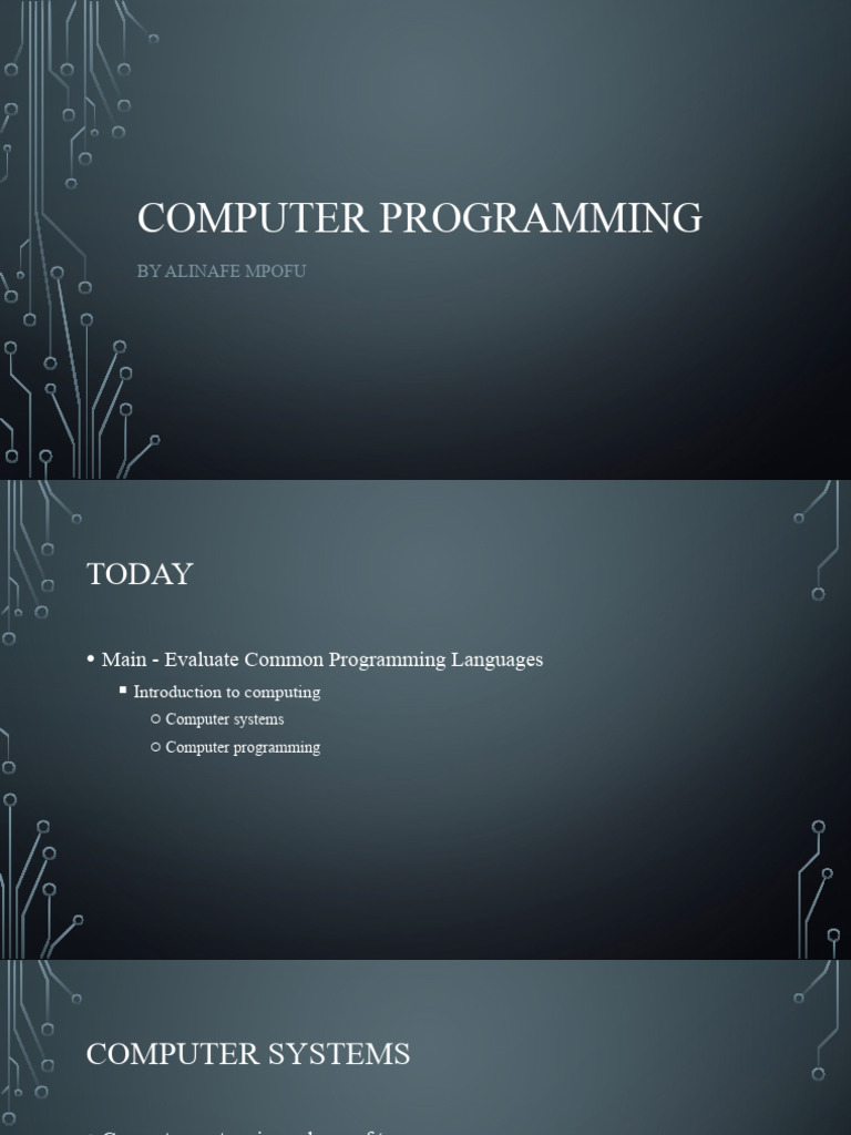 Biu Computer Programming - Lecture 1 | PDF | Programming | Computer Program Biu Computer Programming - Lecture 1 | PDF | Programming | Computer Program