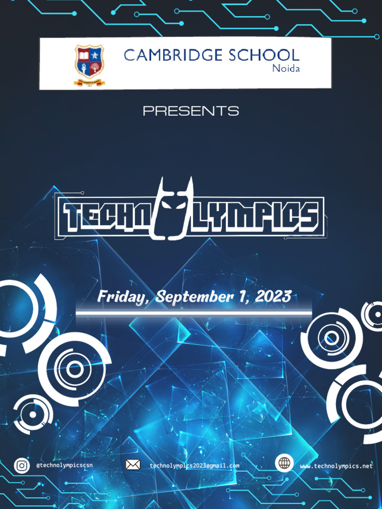 Technolympic 2023 Invite | PDF | Software | Computing