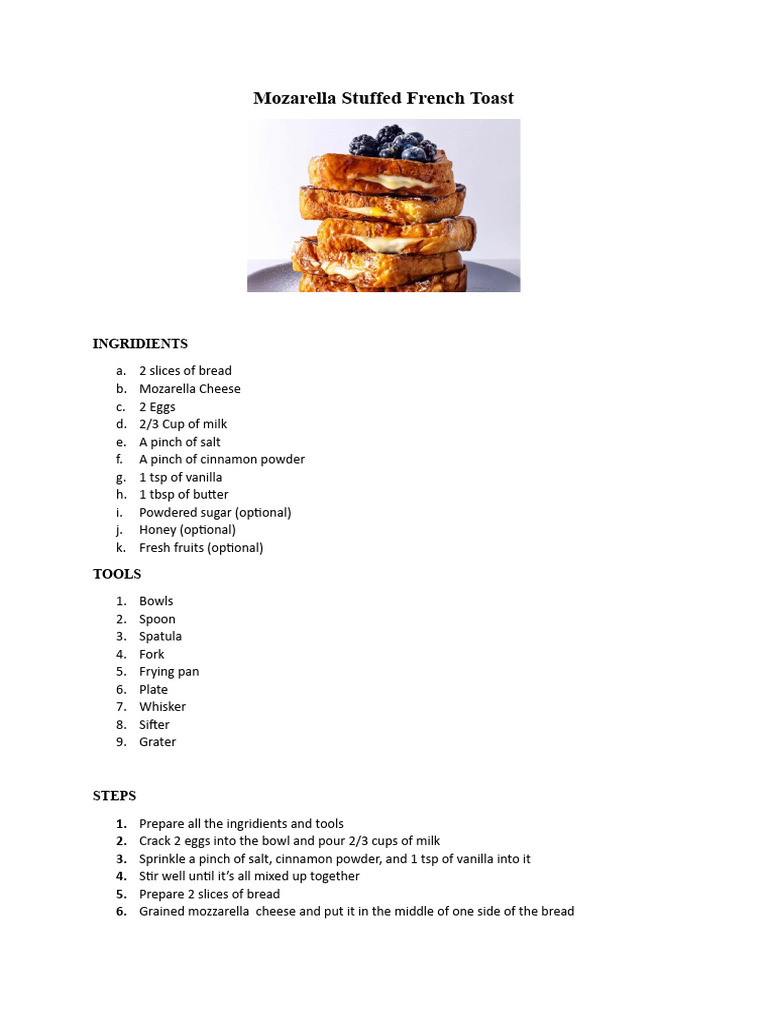 Cooking Drama Script | PDF | Breads | Mozzarella