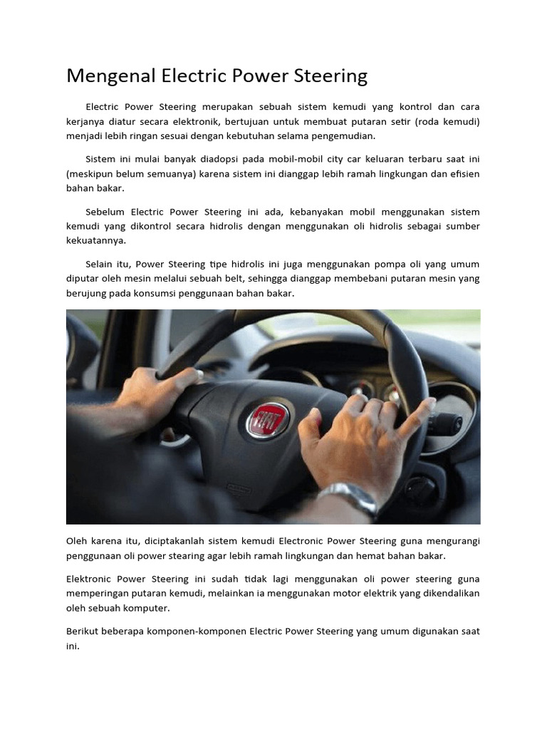 Mengenal Electric Power Steering | PDF