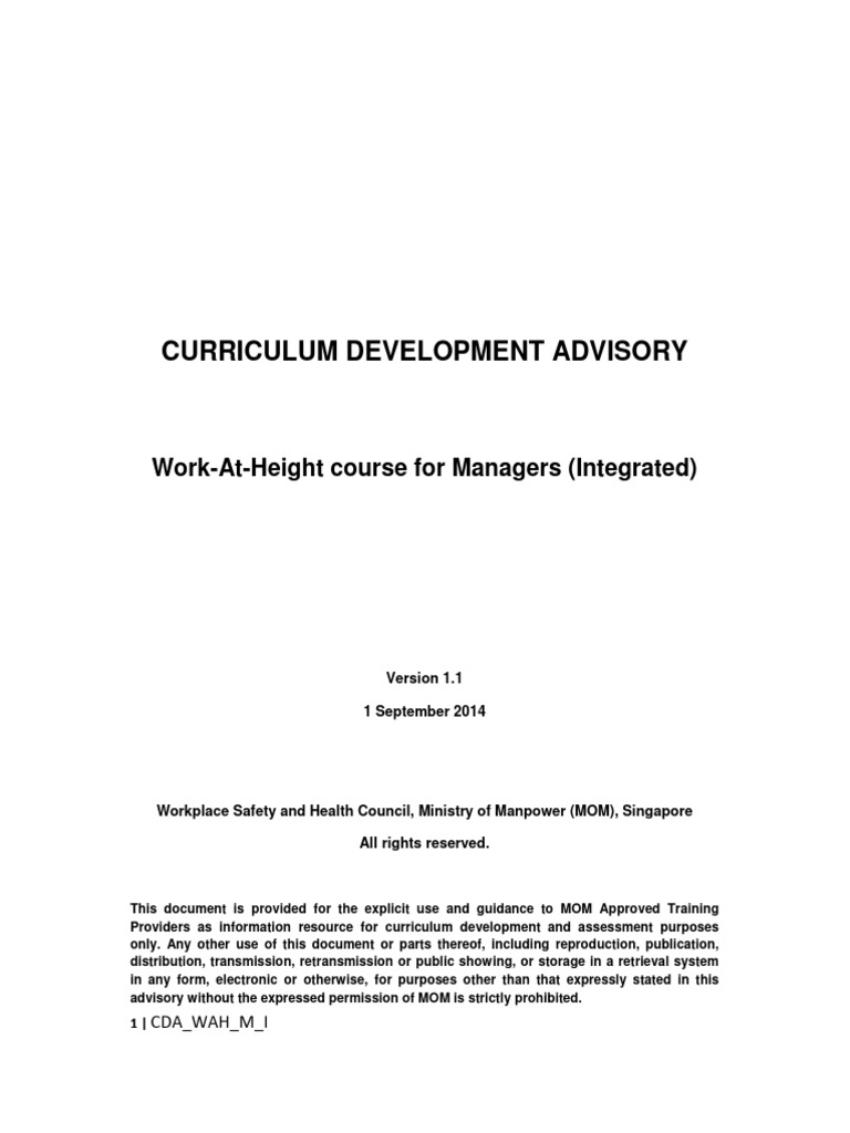 WAH Course For Managers (Integrated) CDA V1 - 1 | PDF | Educational ...