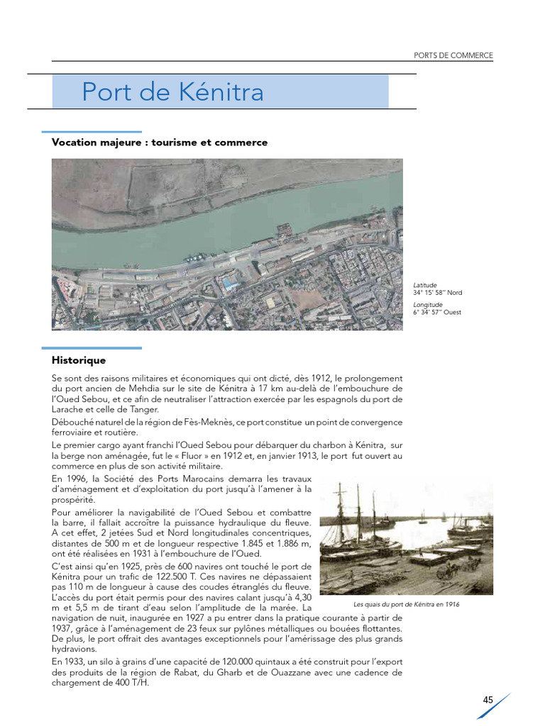 Fiche Port Kenitra | PDF | Maroc