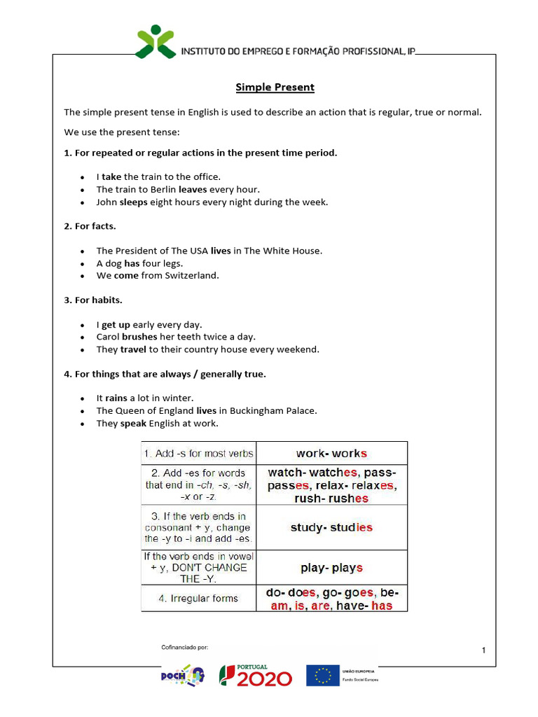 Present Simple+Present Continuous | PDF | Verb
