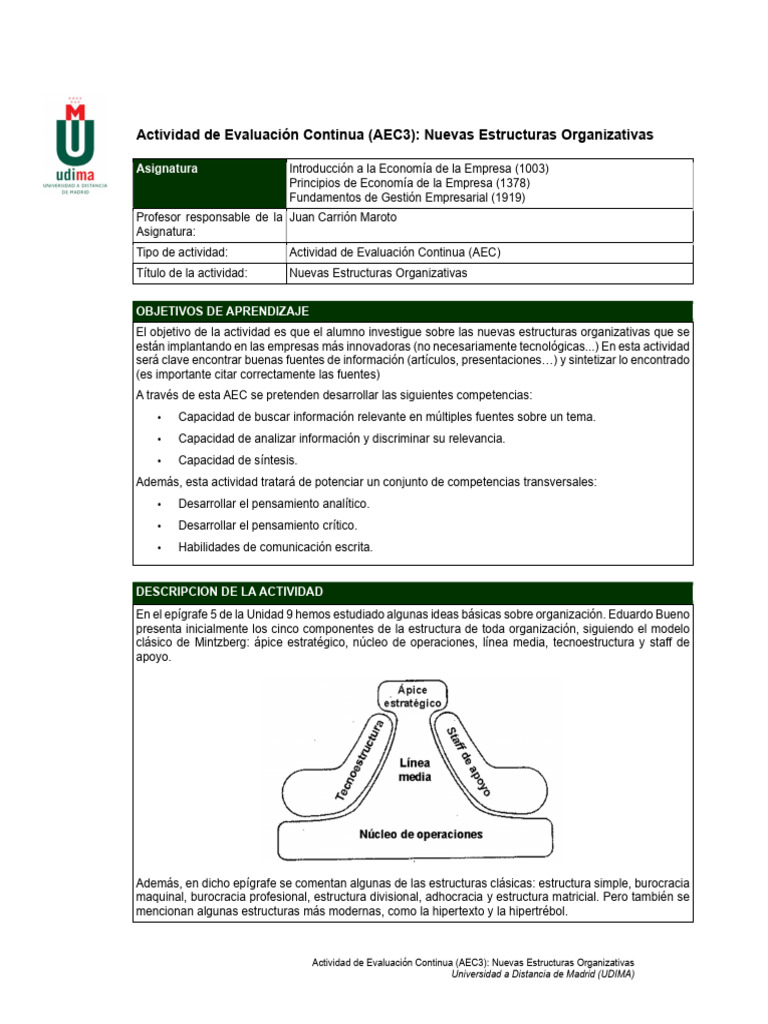 AEC3 NuevasEstructuras-OK | PDF | Evaluación | Aprendizaje