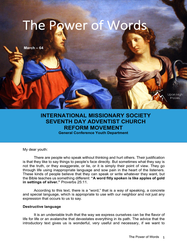 The Power of Words | PDF | Jesus | Logos (Christianity)