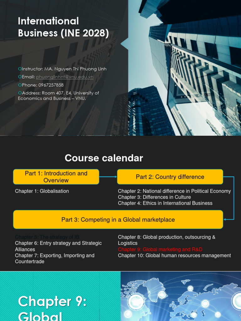 Chapter 9 Global Marketing and R&D | PDF | Pricing | Demand