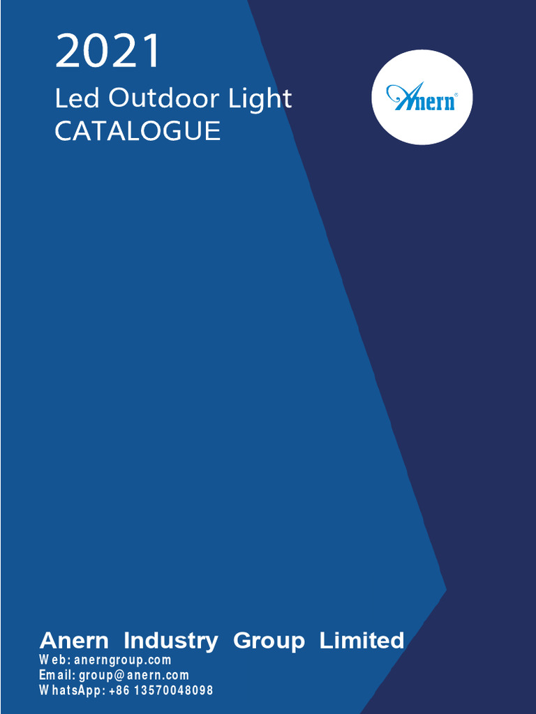 Anern Outdoor Light Catalog | PDF | Sustainable Technologies | Nature