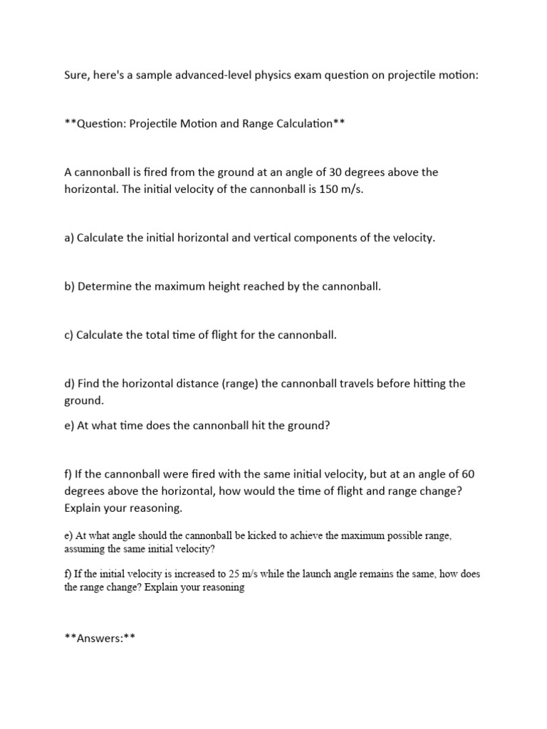 Rayyan Projectile | PDF | Projectiles | Motion (Physics)