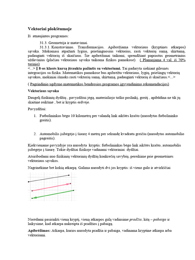 metod.medž. VEKTORIAI | PDF