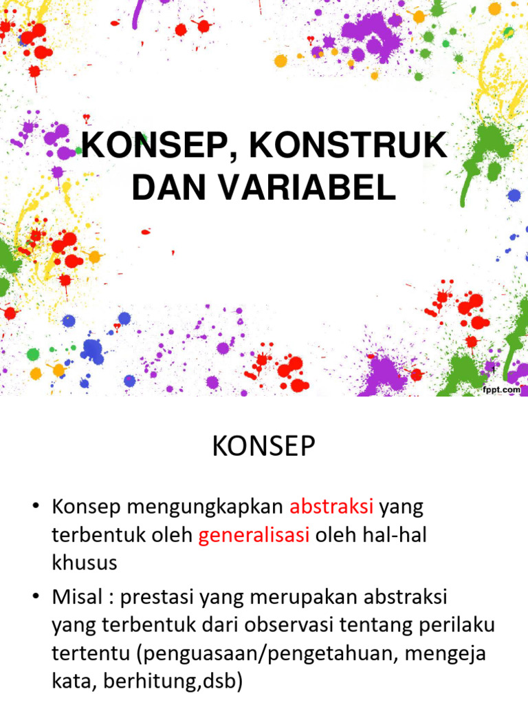 Definisi dan Perbedaan Konstruk dalam Penelitian | PDF | Sains & Matematika