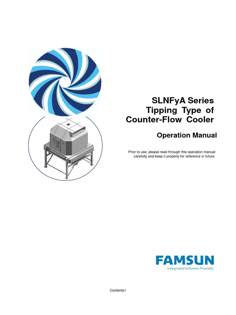 01 Counter-Flow Cooler | PDF | Safety | Valve