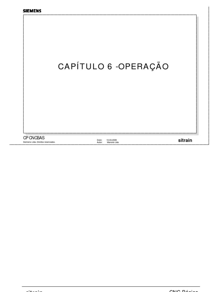 Manual de Operação-Siemens-802d | PDF | Computadores