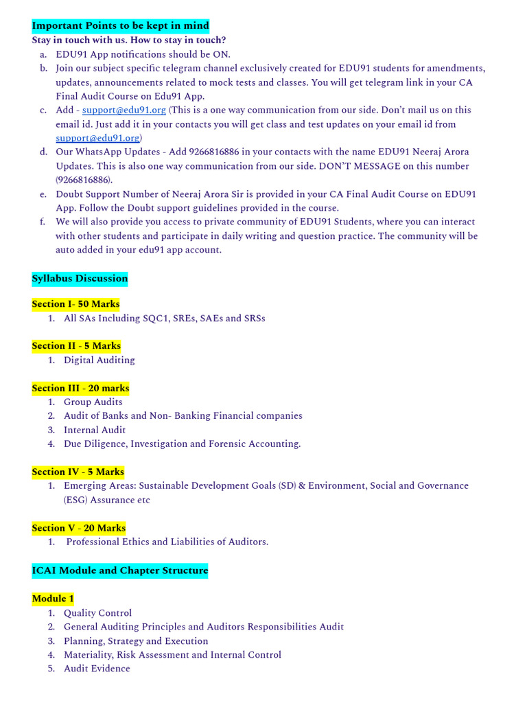 Class-1 NS | PDF | Audit | Financial Audit