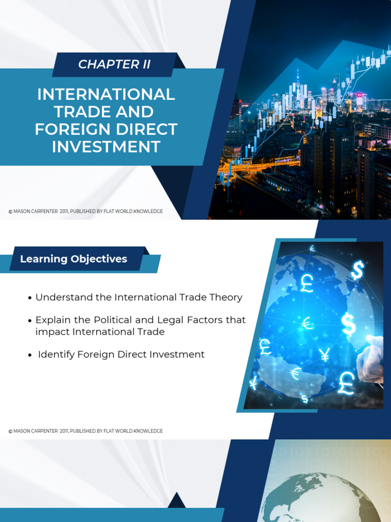 Chapter II - International Trade and Foreign Direct Investment | PDF | International Trade ...