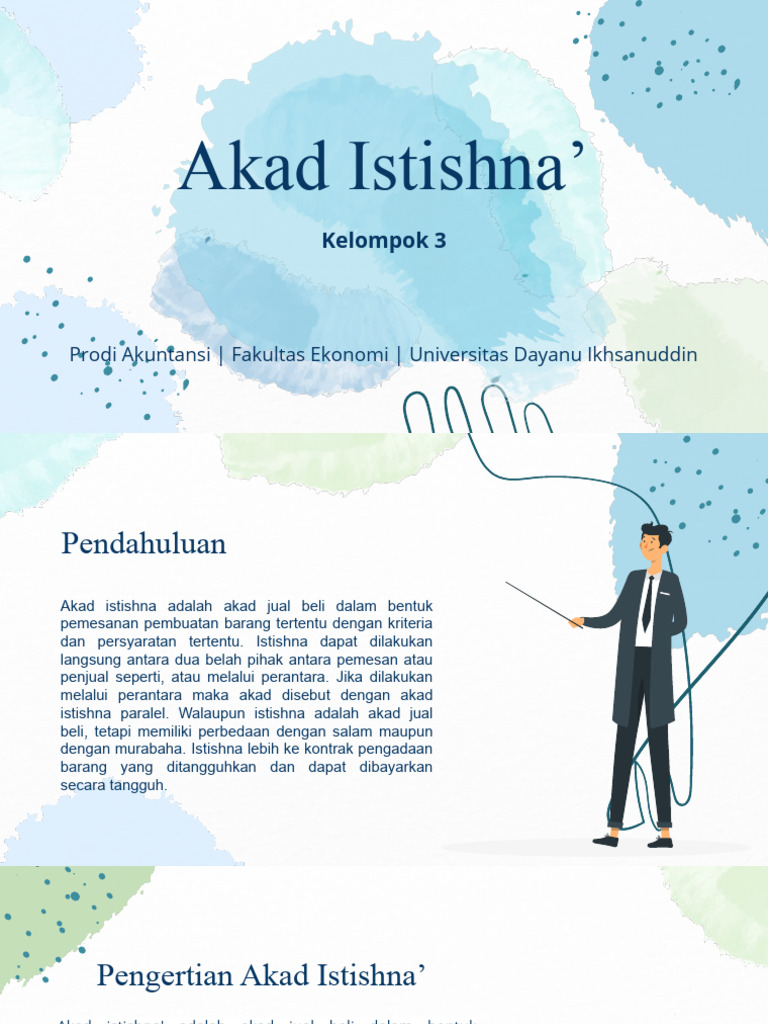 Akad Istishna' Kel 3 | PDF | Pengelolaan Keuangan & Uang