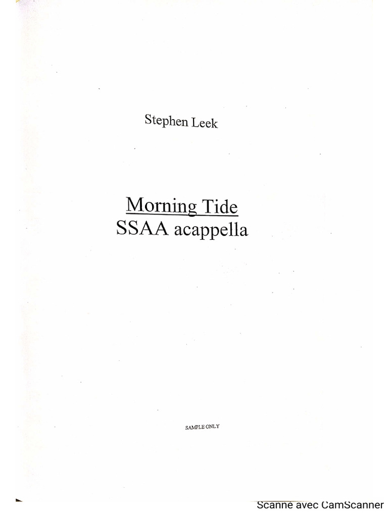 Morning Tide | PDF