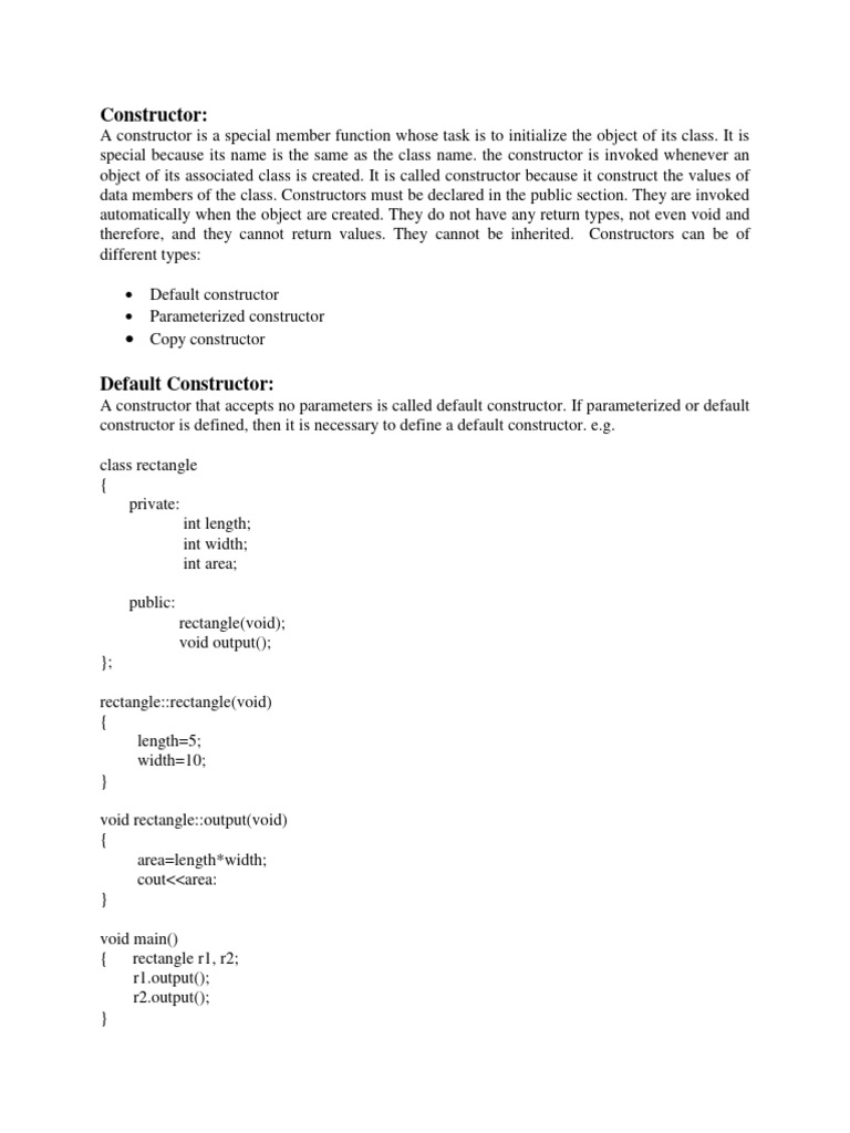 Constructor Descargar Gratis Pdf Constructor Object Oriented Programming Programming