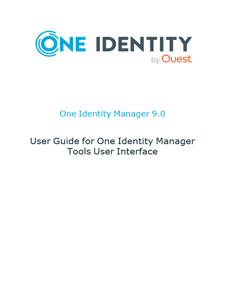 OneIM ToolsUserInterface UserGuide | PDF | Menu (Computing) | Window (Computing)
