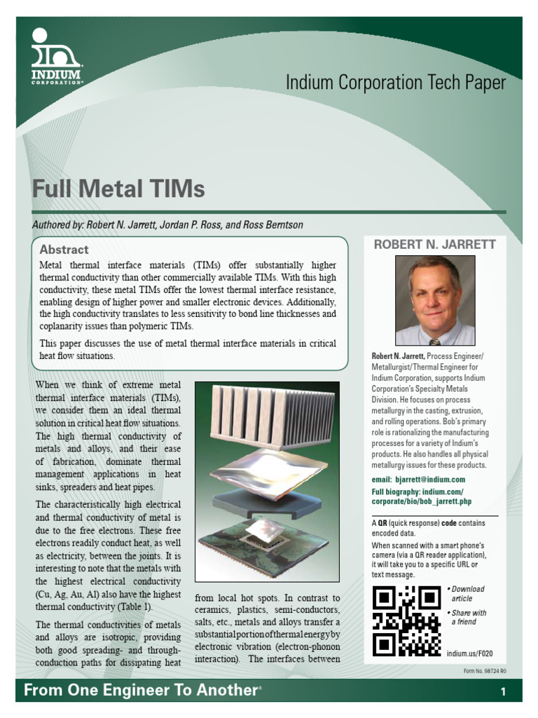 Catalogue Indium Corporation | PDF | Solder | Metals