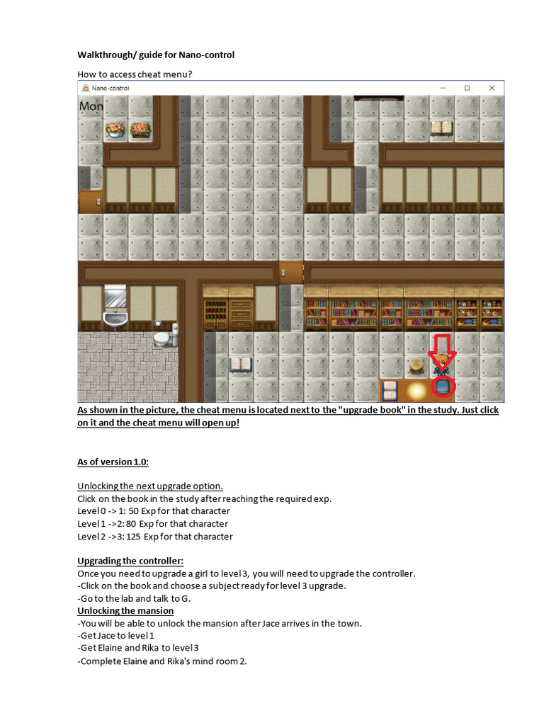 Walkthrough/ Guide For Nano-Control | PDF