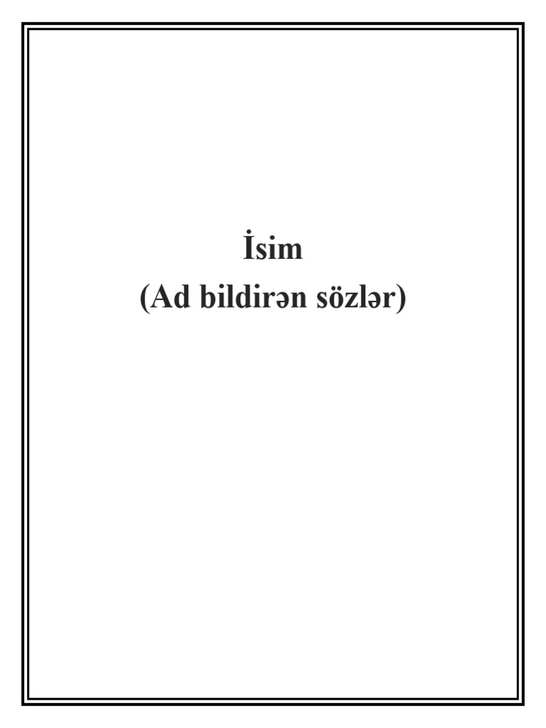 İsim | PDF