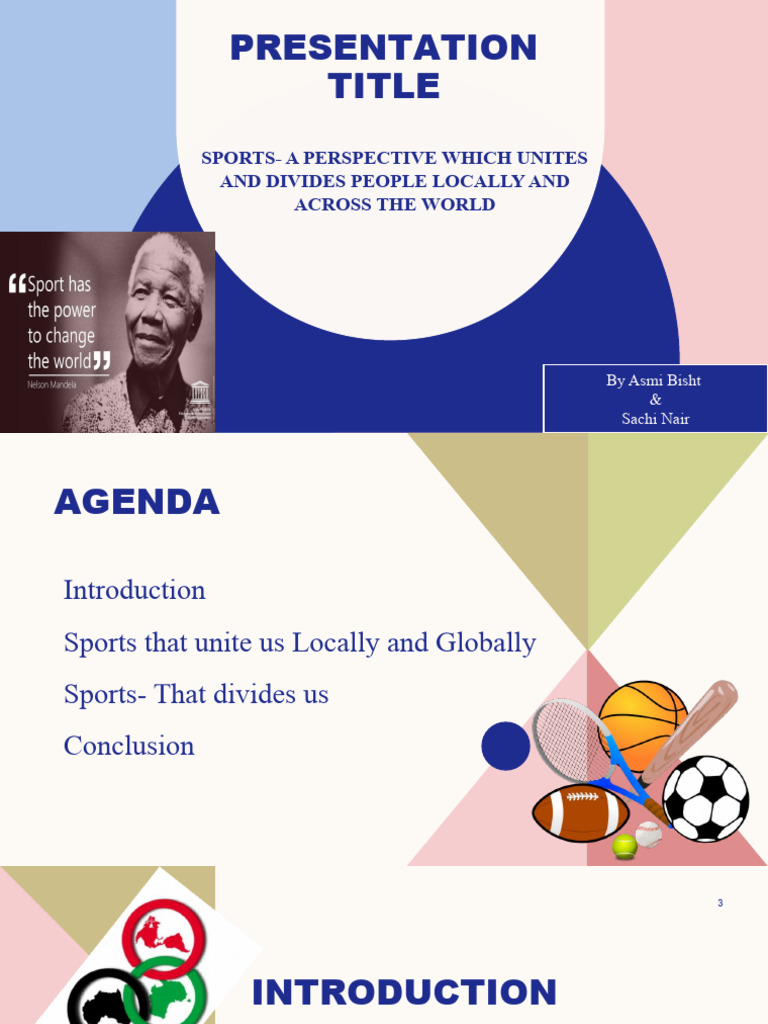 Sports: Unity and Division | PDF | Sports & Recreation