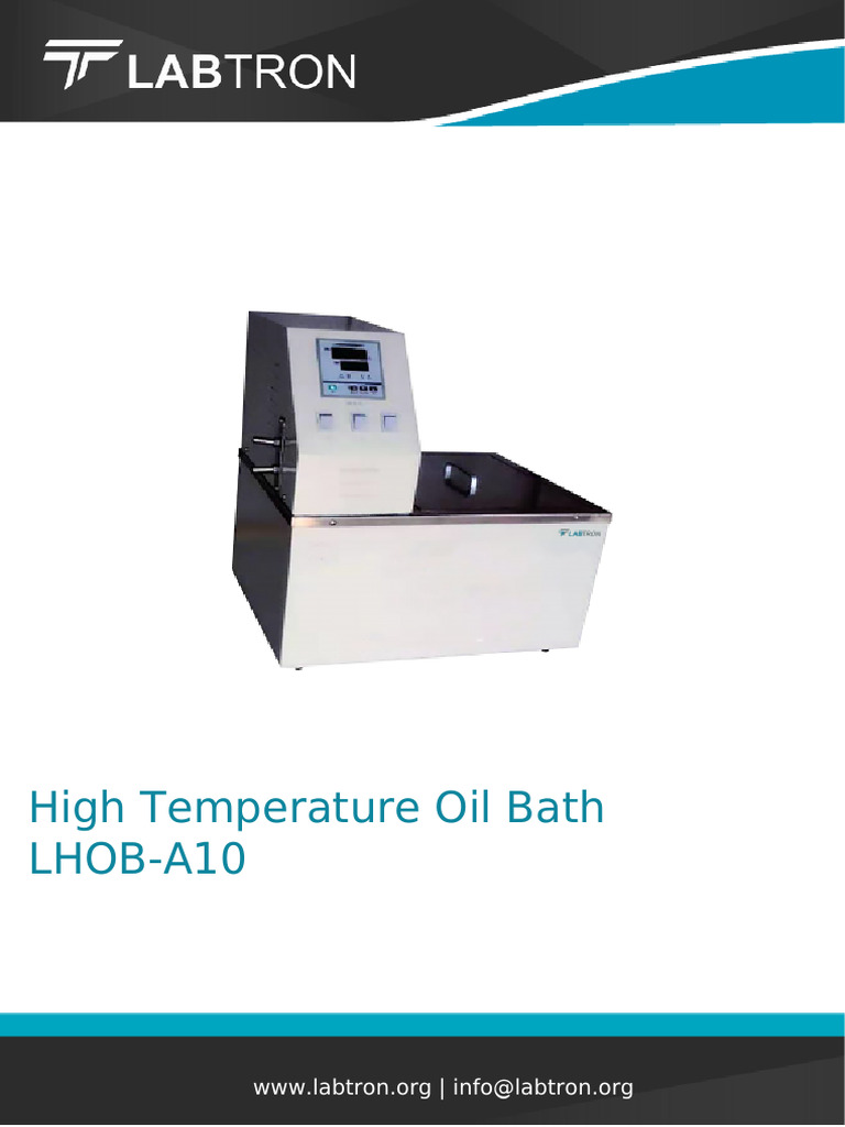 High Temperature Oil Bath | PDF