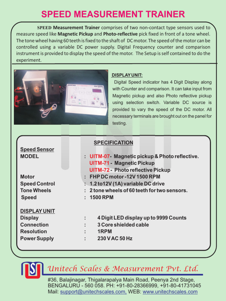 Speed Measurement Equipment | PDF