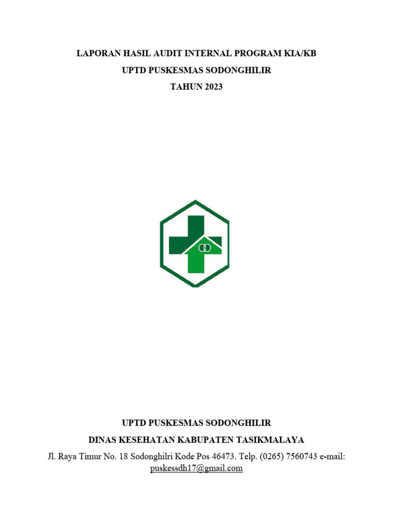 Audit Internal KIA/KB Puskesmas 2023 | PDF