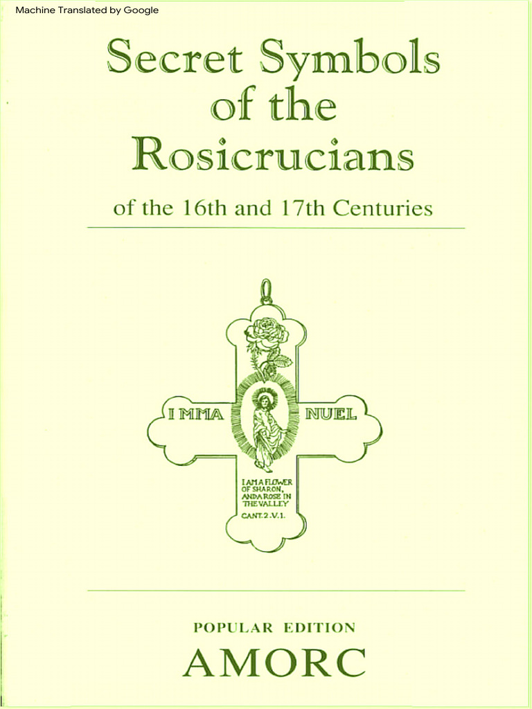 Amorc - Secret Symbols of The Rosicrucians Français | PDF | Dieu | Feu
