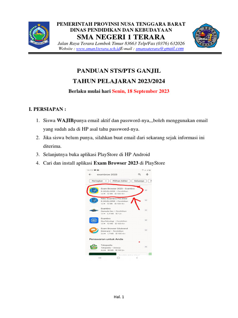 Tutorial STS-PTS Ganjil 2023-2024 | PDF