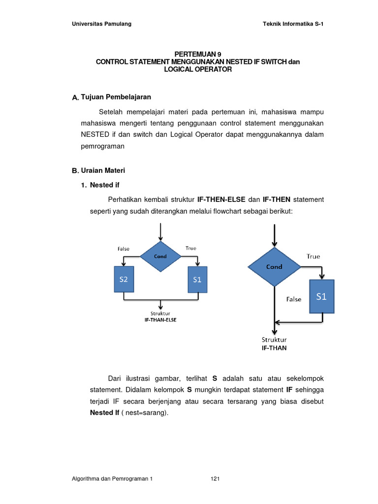 Tpl0022 - 09 - Control Statement Menggunakan Nested If Switch Dan ...