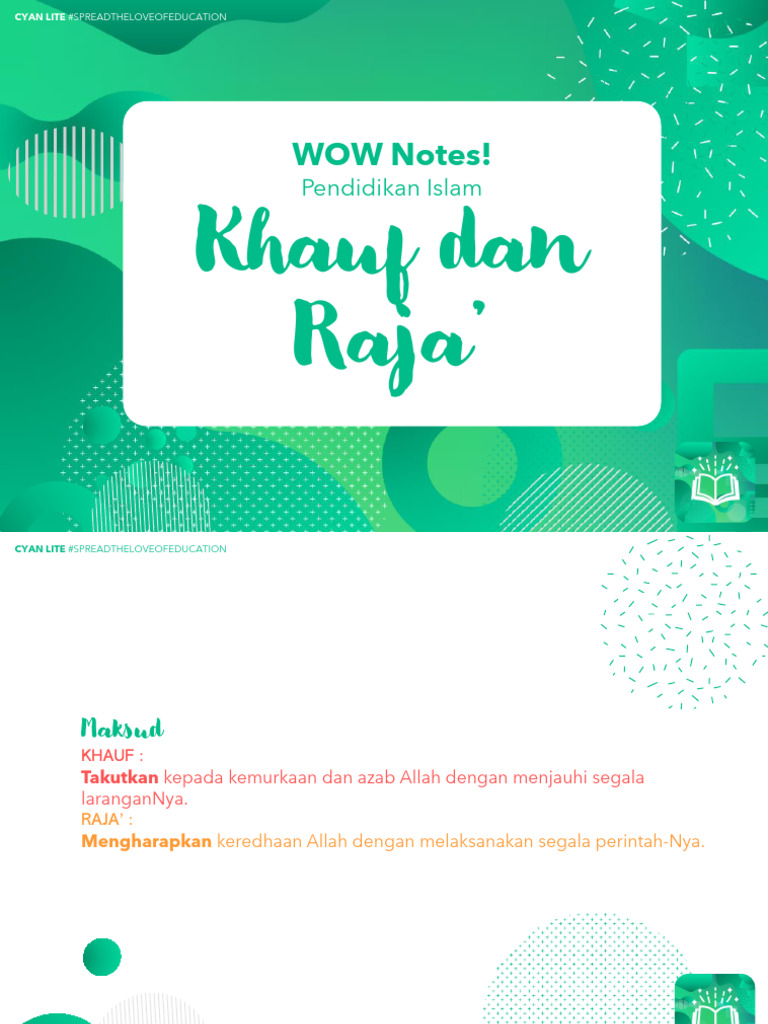 Khauf Dan Raja' Pendidikan Islam | PDF | Agama & Spiritualitas ...