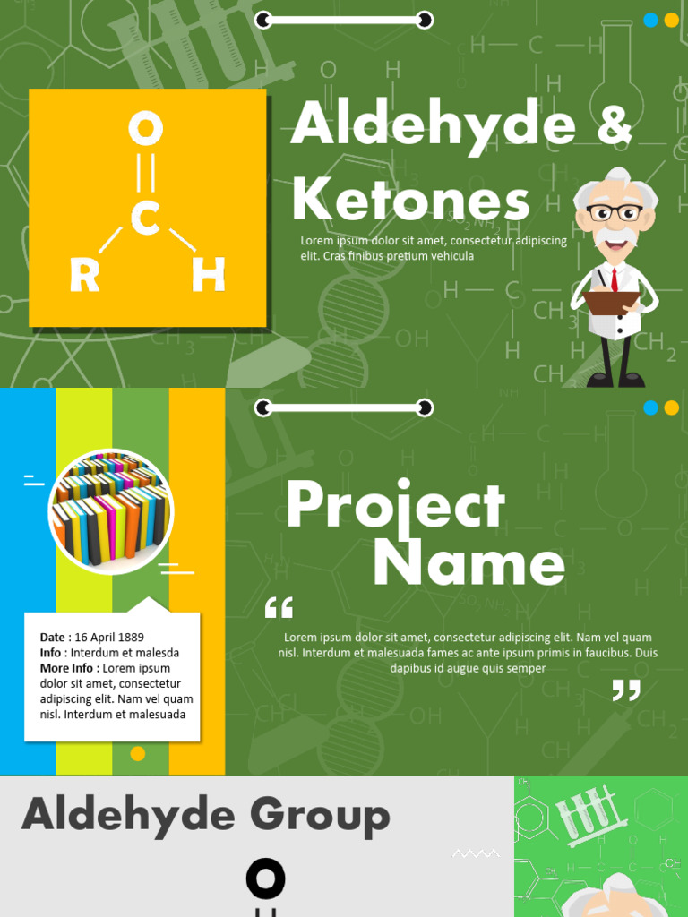 003 Aldehyde and Ketones Powerpoint Templates | PDF