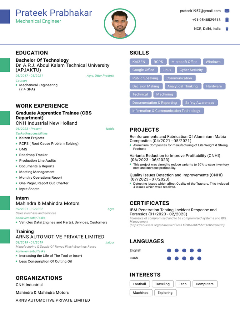 It Sector Resume | PDF | Computing