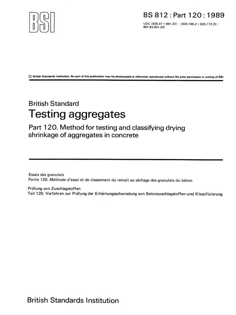 BS 812-120 - 1989 | PDF