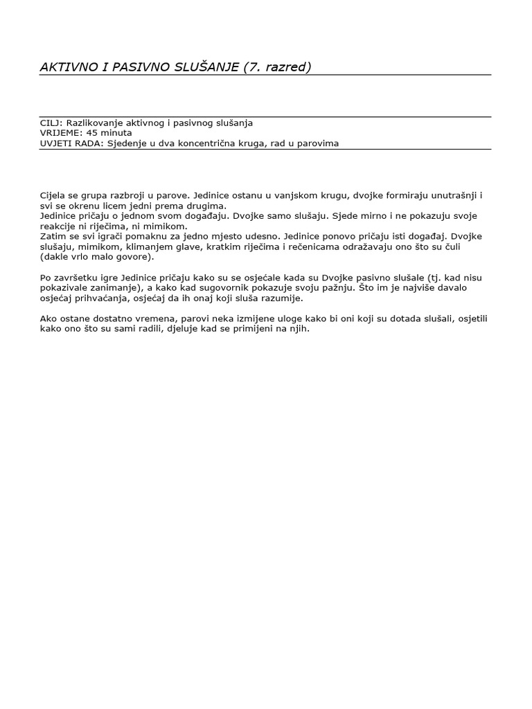 Aktivno I Pasivno | PDF