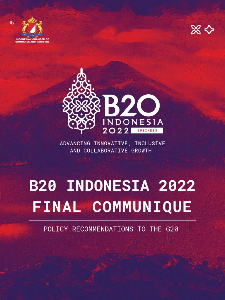 B20 Indonesia 2022 Final Communique | PDF | Sustainability | Infrastructure