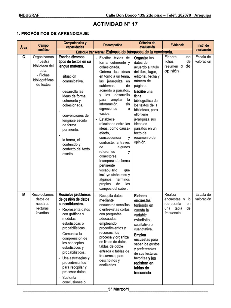5 Grado Actividad Del 28 De Marzo Pdf Metodología De Encuesta