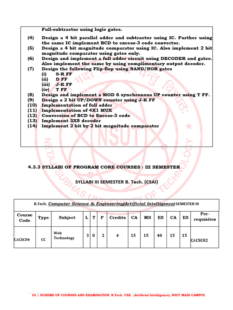 3rd Sem Syllabus | PDF | Databases | World Wide Web