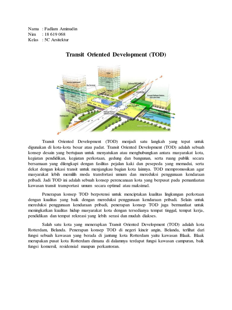 Konsep Transit Oriented Development | PDF | Seni | Teknologi & Rekayasa