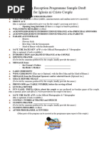 Sample Wedding Program Flow | PDF | Wedding | Social Conventions