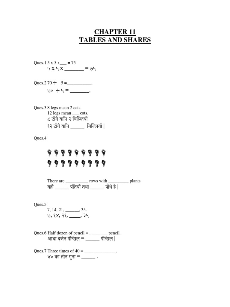 CBSE Class 4 Maths Chapter 11 Revision Worksheets | PDF