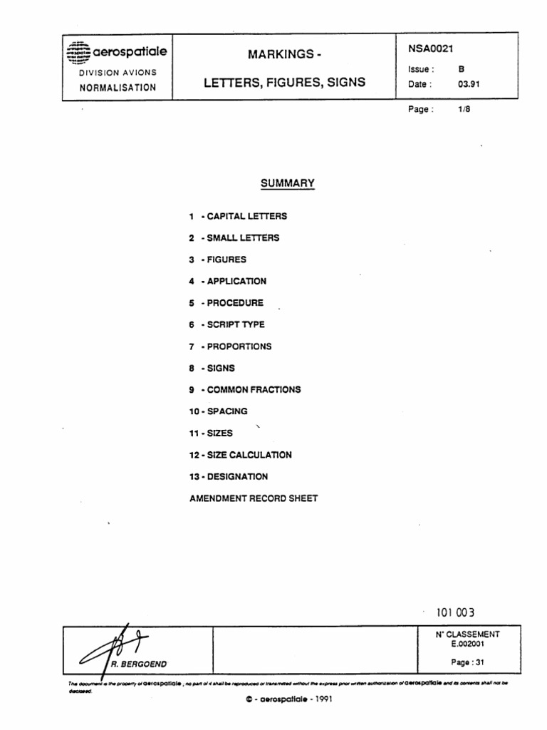 NSA0021 (Markings) | PDF