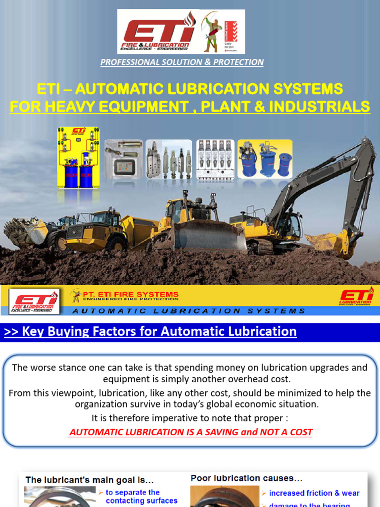 ETI AutoLube-Presentation - AR | PDF | Pump | Bearing (Mechanical)