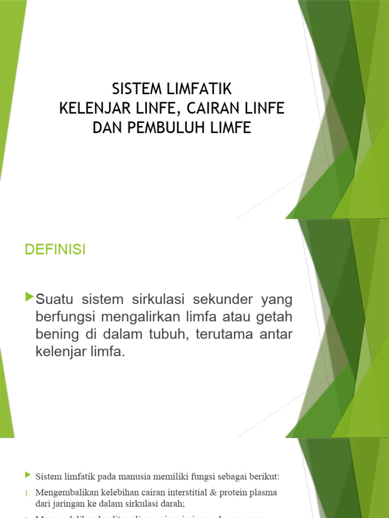 Sistem Limfatik: Fungsi dan Gangguan | PDF | Sains & Matematika