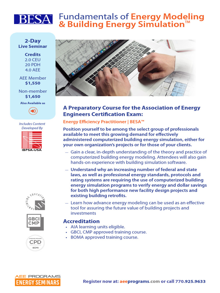 SF011 Fundamentals of Energy Modeling Building Energy Simulation BESA ... SF011 Fundamentals of Energy Modeling Building Energy Simulation BESA ...